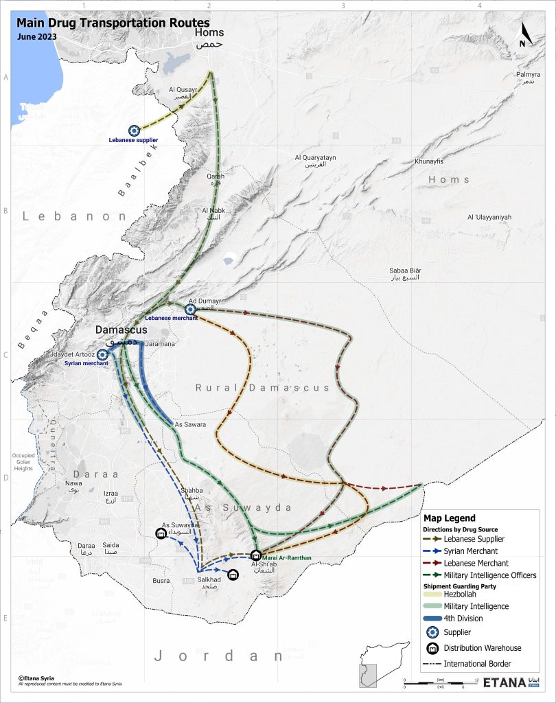 Study: South Syria’s Drug Supply Chains – June 2023 – Etana Syria