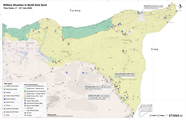 Syria Military Brief: North-East Syria – July 2024 – Etana Syria
